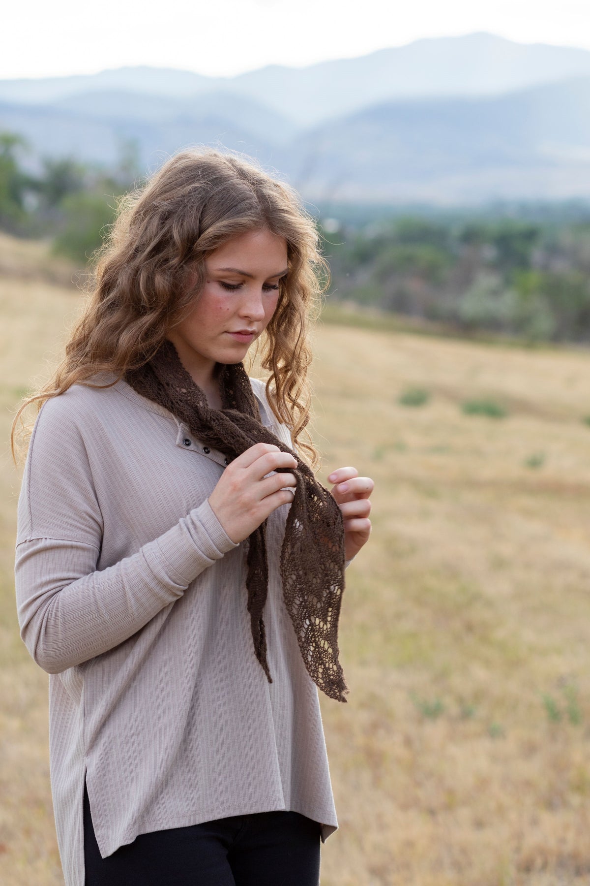 Bison Lace Scarf | Windy Valley Muskox