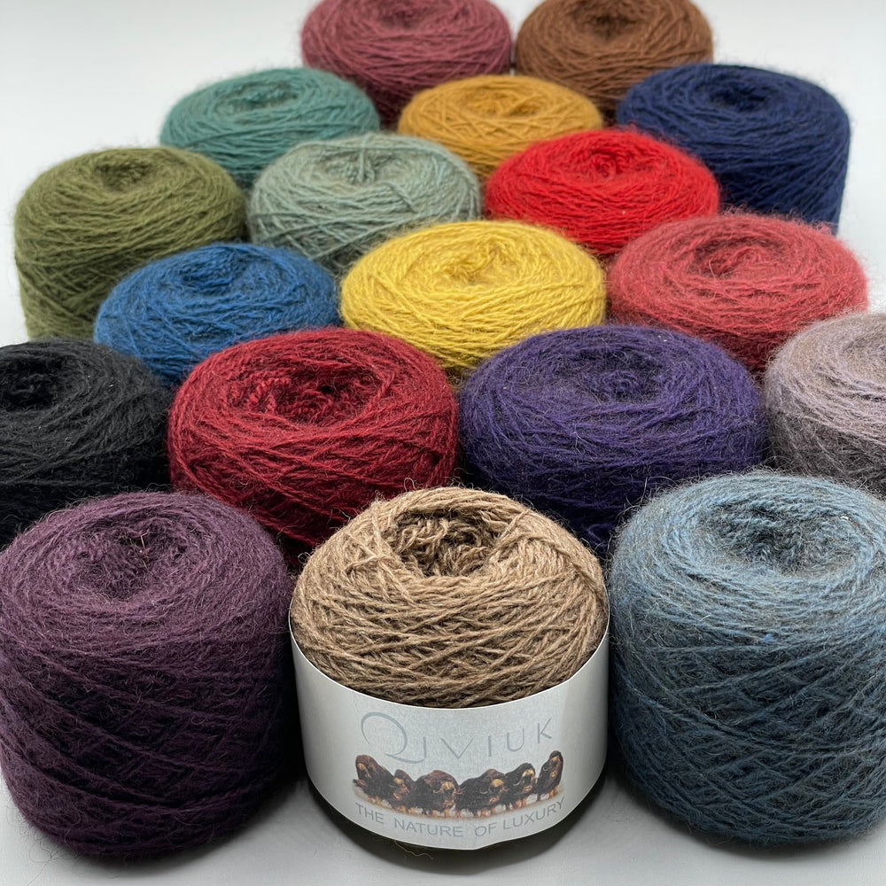 Pure Qiviut: 100% Pure Qiviut Yarn | Windy Valley Muskox